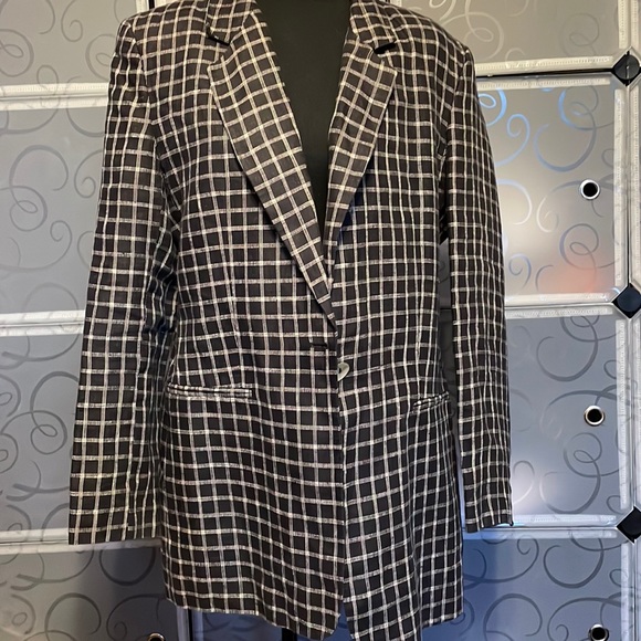 Jennifer Moore | Jackets & Coats | Jennifer Moore Black White Lined ...